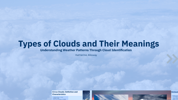 Types of Clouds and Their Meanings by Katherine Alloway-Roof on Prezi
