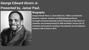 George Edward Alcorn Jr. by Jamar Paul on Prezi Design
