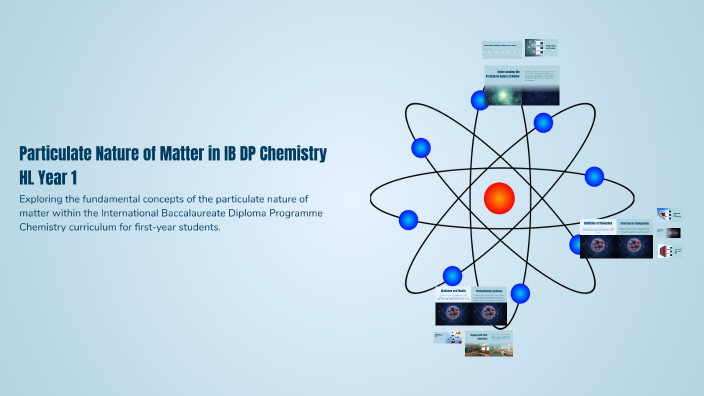 Particulate Nature of Matter in IB DP Chemistry HL Year 1 by Tamnia ...