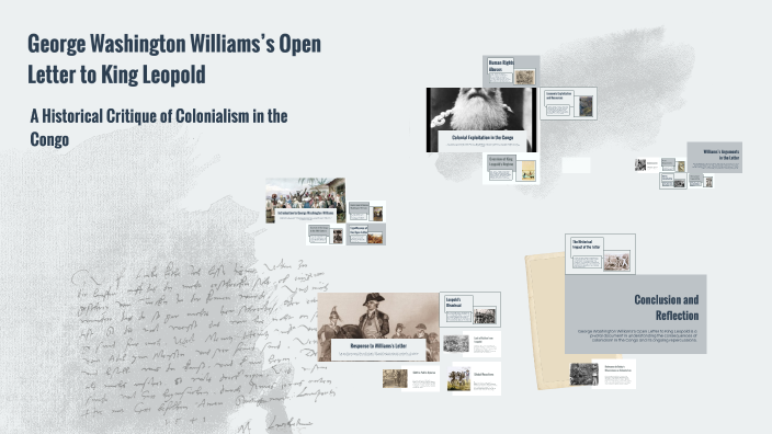 George Washington Williams’s Open Letter to King Leopold by ainhoa ...