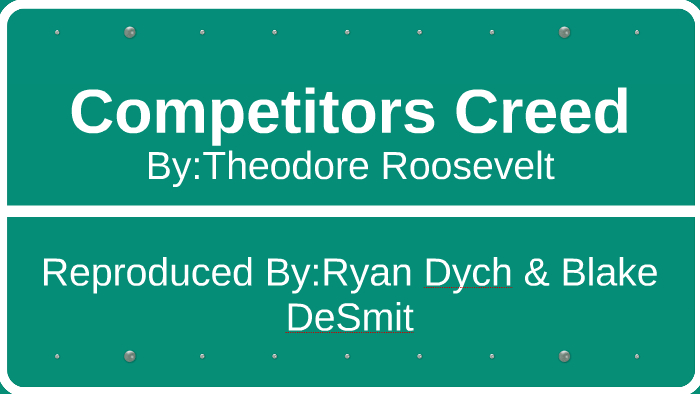 Competitors Creed by Blake Desmit on Prezi