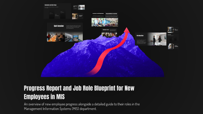 Progress Report and Job Role Blueprint for New Employees in MIS by joy ...