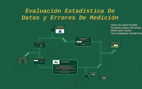 EVALUACION ESTADISTICA DE DATOS Y ERRORES DE MEDICION by dafne gonzalez ...