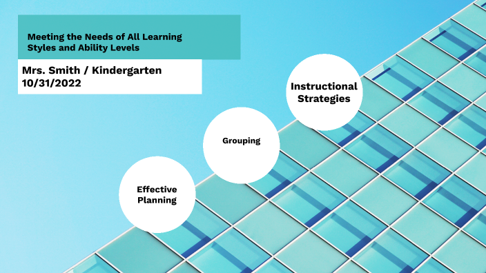 Meeting the needs of all learning styles and ability levels by Lisa ...