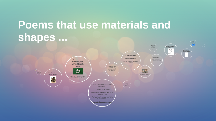 Poems that use materials and shapes ... by lsm cav on Prezi