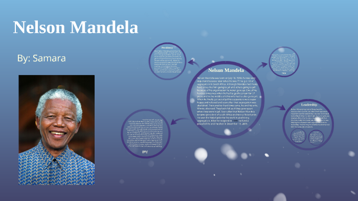 Nelson Mandela by Samara G on Prezi