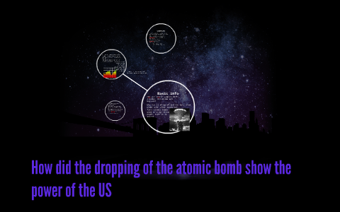 How did the dropping of the atomic bomb show the power of th by isabel ...