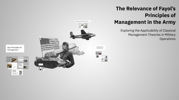 The Relevance of Fayol’s Principles of Management in the Army by Mathew ...