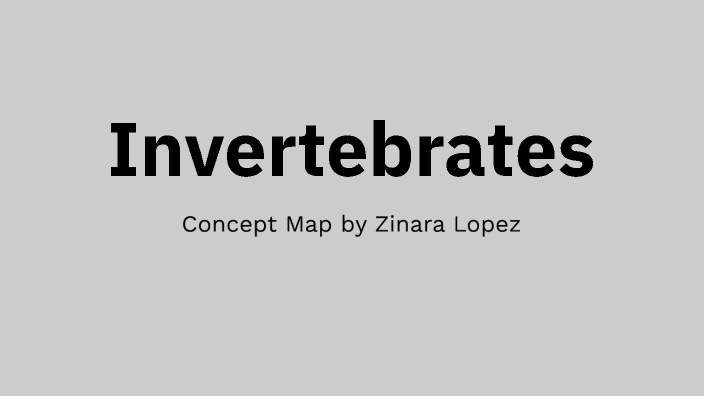 Invertebrates Concept Map/ Graphic Organizer by Zinara Lopez on Prezi