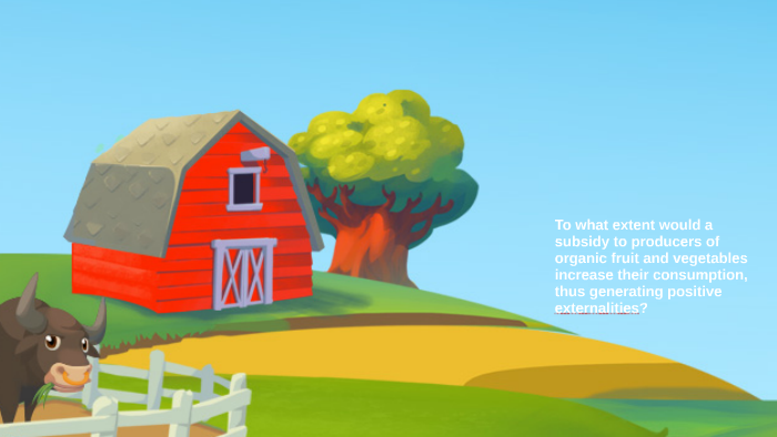 To what extent would a subsidy to producers of organic fruit by Josh ...