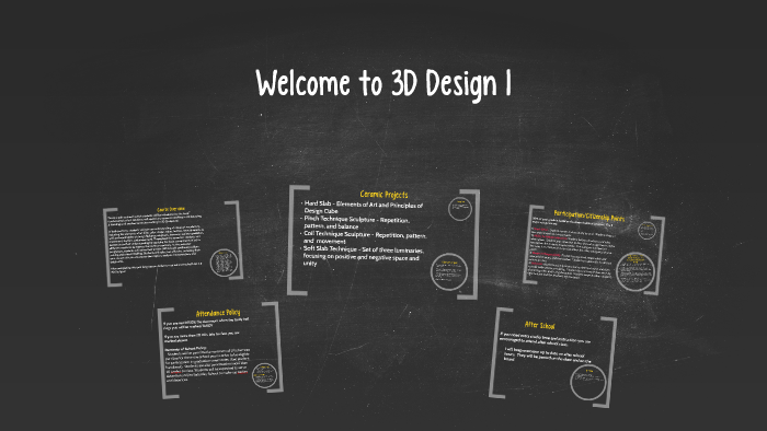 Welcome to 3D Design 1! by on Prezi