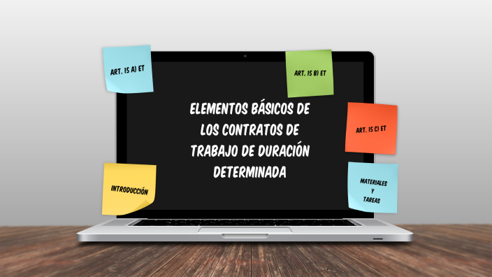 Elementos básicos contratos de duración determinada by Rosana V. on Prezi