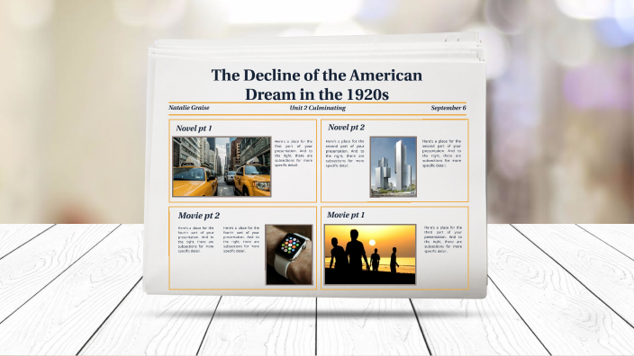The Decline of the American Dream in the 1920s by natalie graise on Prezi