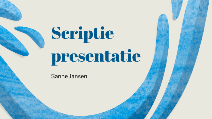 Scriptie presentatie by Sanne Jansen on Prezi