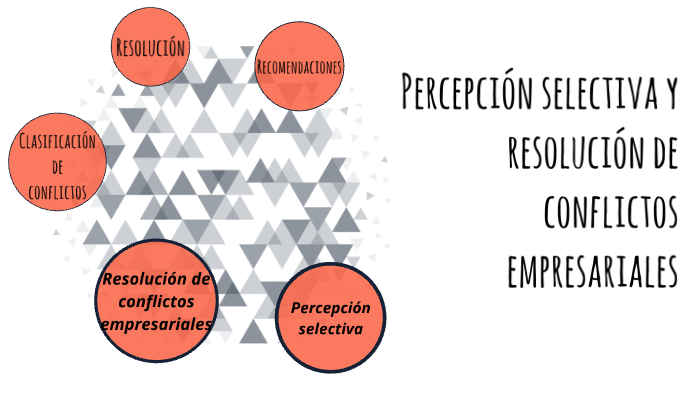Percepción selectiva y resolución de conflictos empresariales by ...