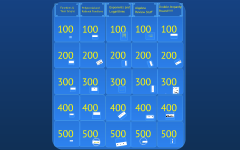 Precalculus Exam Review Jeopardy! by Travis Smith on Prezi