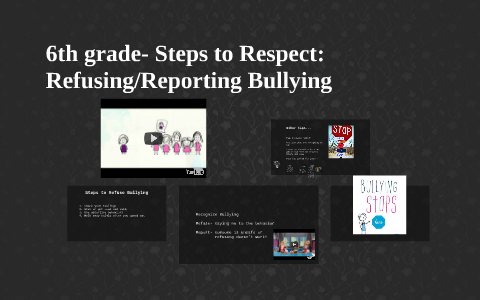 6th grade- Steps to Respect: Refusing/Reporting Bullying by Angie ...