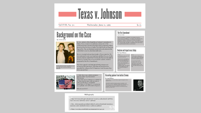 Texas v. Johnson 1989 by Vivien Zoller on Prezi