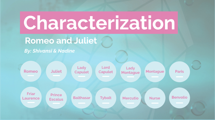 Romeo & Juliet Characterization by Nadine Odeh on Prezi