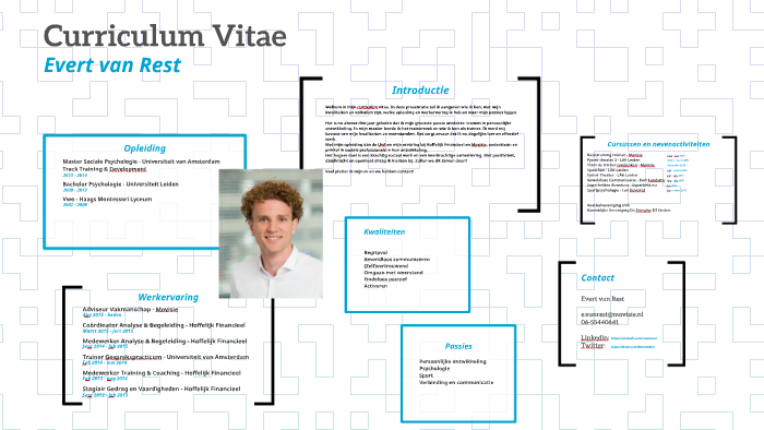 Curriculum Vitae by Evert van Rest on Prezi