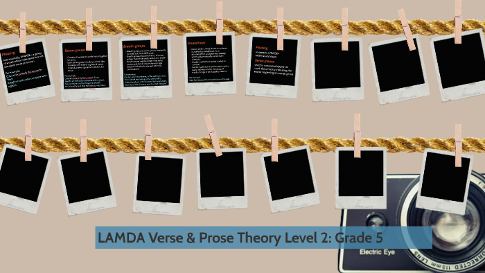 LAMDA Verse & Prose Theory Level 2: Grade 5 by Meng Meng on Prezi