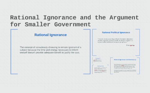 Rational Ignorance in the Information Age by Chelsea Svendsen on Prezi