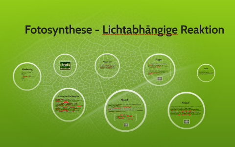 Fotosynthese - Lichtabhängige Reaktion by Sabrina Falkner on Prezi