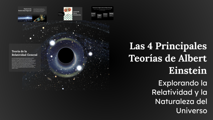 Las 4 Principales Teorías de Albert Einstein by Rubén Romero on Prezi