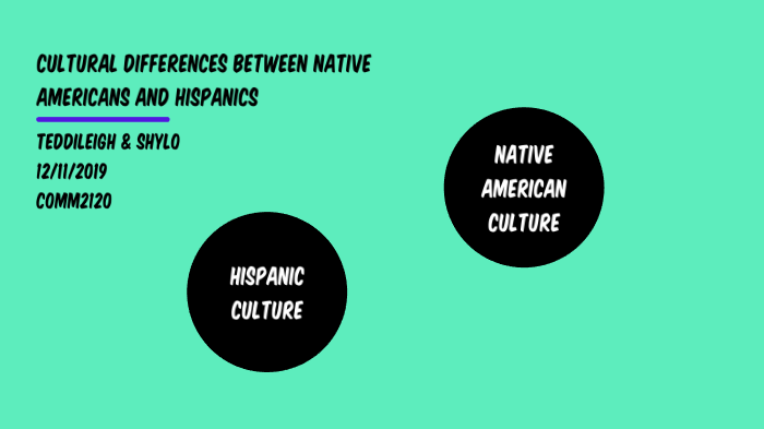 Cultural Differences between Native Americans and Hispanics by shylo ...