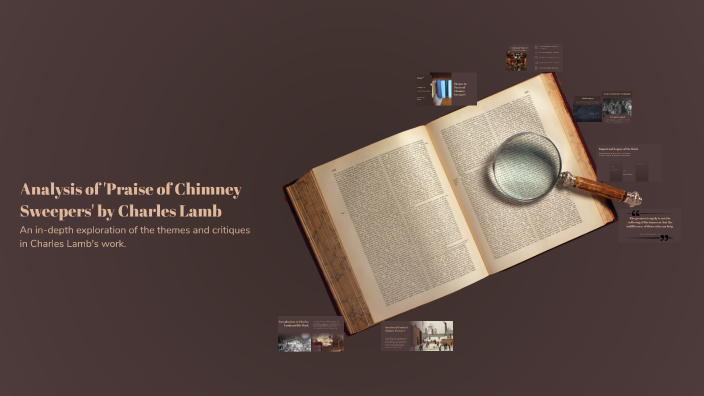 Analysis of 'Praise of Chimney Sweepers' by Charles Lamb by Anton Raja ...