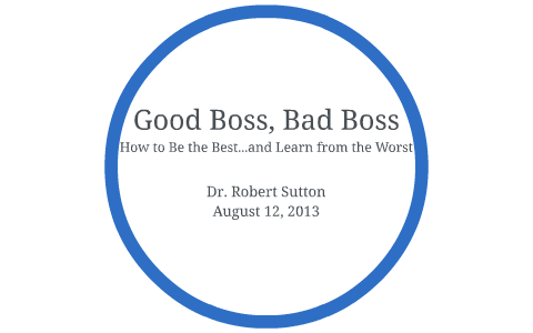 Good Boss, Bad Boss by Buddy Bonner