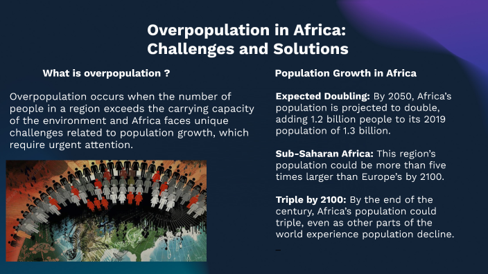 Overpopulation occurs when the number of people in a region exceeds the ...