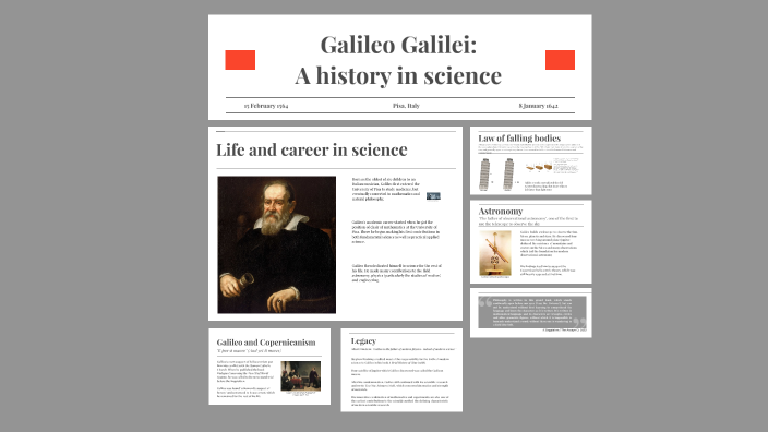 Galileo Galilei: A historical figure in science by on Prezi