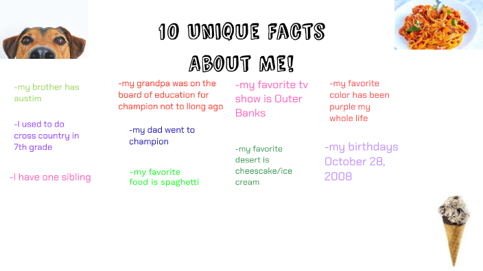 10 Unique Facts About Me! by A Hofmeister on Prezi
