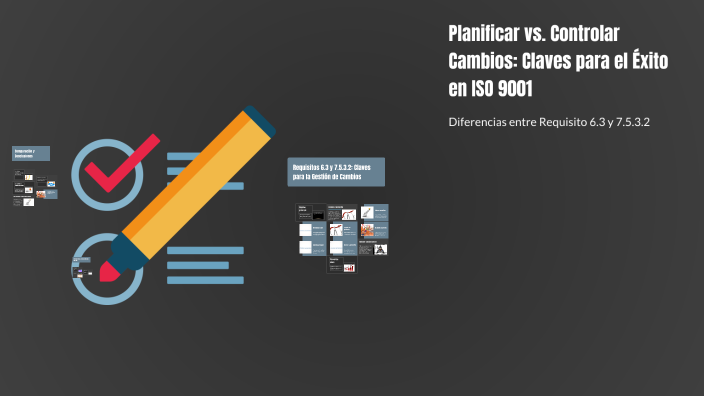 Planificar vs. Controlar Cambios: Claves para el Éxito en ISO 9001 by ...