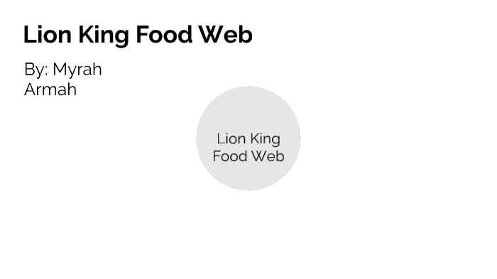 Lion King Food Web by Myrah Armah on Prezi
