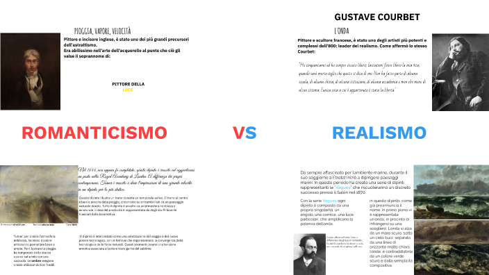 Romanticismo vs Realismo by Vito Buonavoglia on Prezi