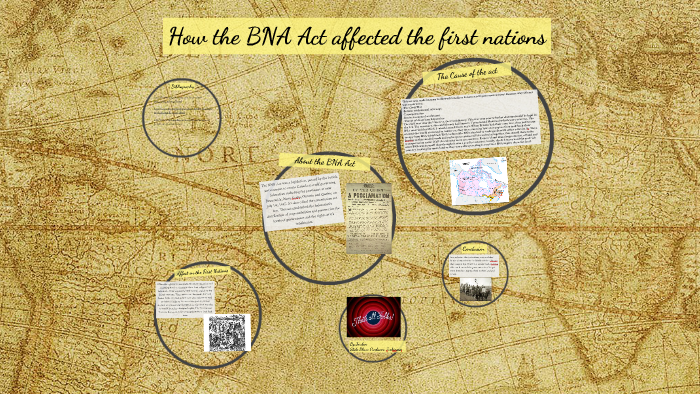 How the BNA Act affected the first nations by jordan onyshko on Prezi
