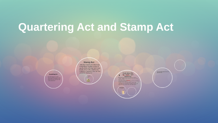 Quartering Act and Stamp Act by Miray Eser on Prezi