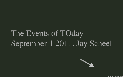 Todays events by Jay Scheel on Prezi