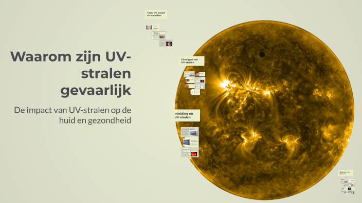 Waarom zijn UV-stralen gevaarlijk by Victor Broux on Prezi