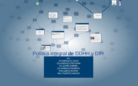 Politica integral de DDHH y DIH by Lizeth García on Prezi