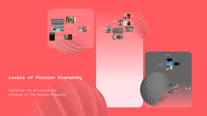 Levels of Fashion Hierarchy by Niels E on Prezi