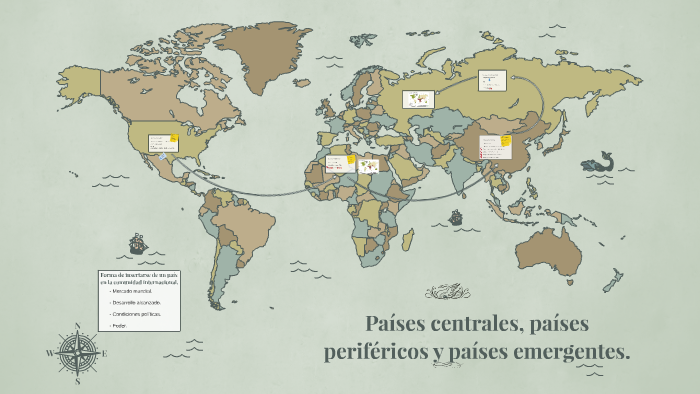 Países centrales, países periféricos y países emergentes. by Karina ...