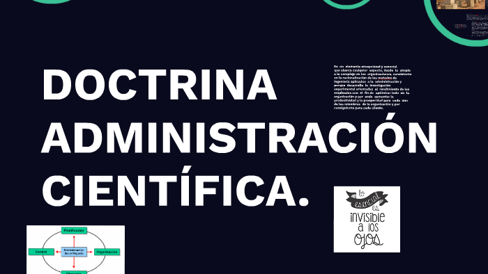 DOCTRINA ADMINISTRACION CIENTÍFICA. by jhezika cabezas on Prezi
