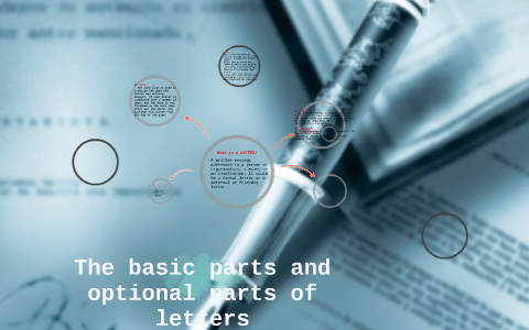 Basic parts and optional parts of business letter by ian romero on Prezi