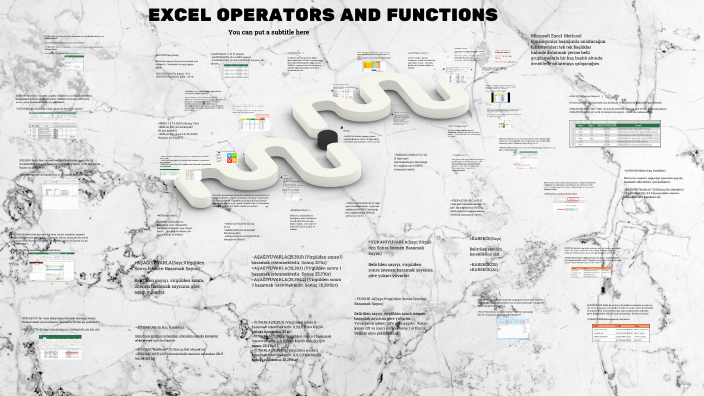 EXCEL OPERATORS AND FUNCTIONS Muhammet Hakan Ala by Muhammet Hakan Ala on Prezi