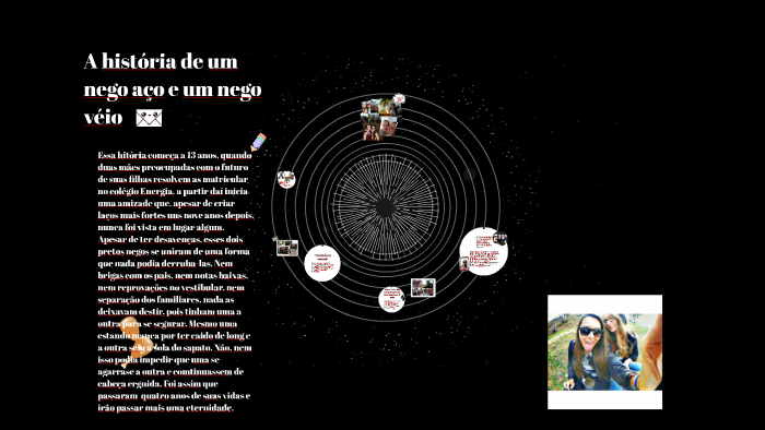 A história de um nego aço e um nego véio by vitoria zaniboni