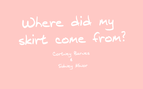 Where In The World Did my Clothes Come From ? by Cortney Barnes on Prezi