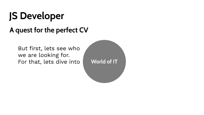 JS Developer identification by Martin Macháček on Prezi